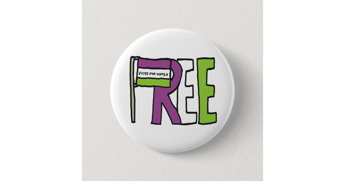 Suffragette Flag Button | Zazzle