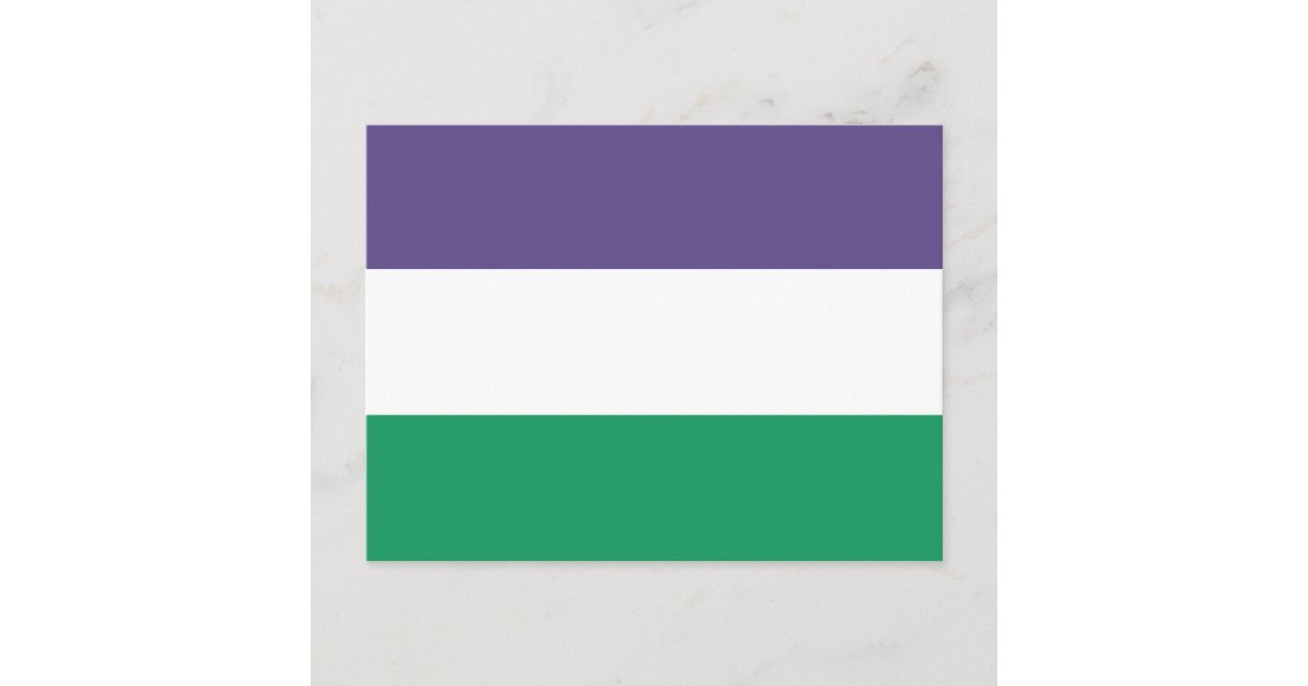 Suffragette Flag Postcard | Zazzle