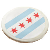 Sugar cookies with flag of Chicago, Illinois, USA | Zazzle
