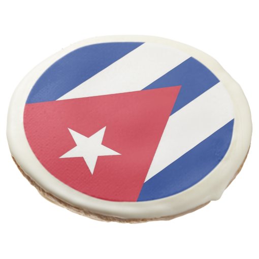 Sugar cookies with flag of Cuba | Zazzle