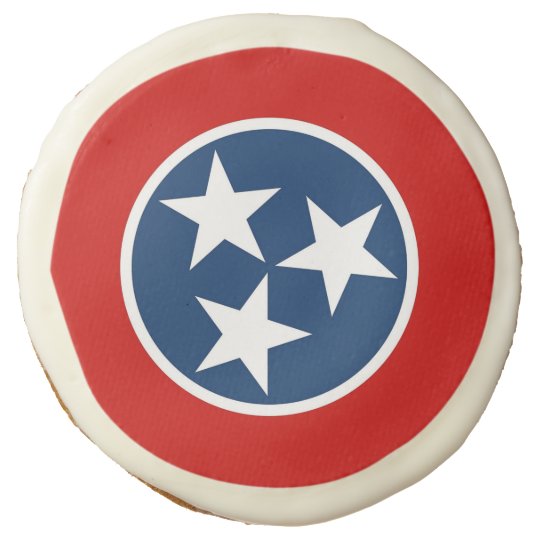 Sugar cookies with flag of Tennessee, USA | Zazzle.com