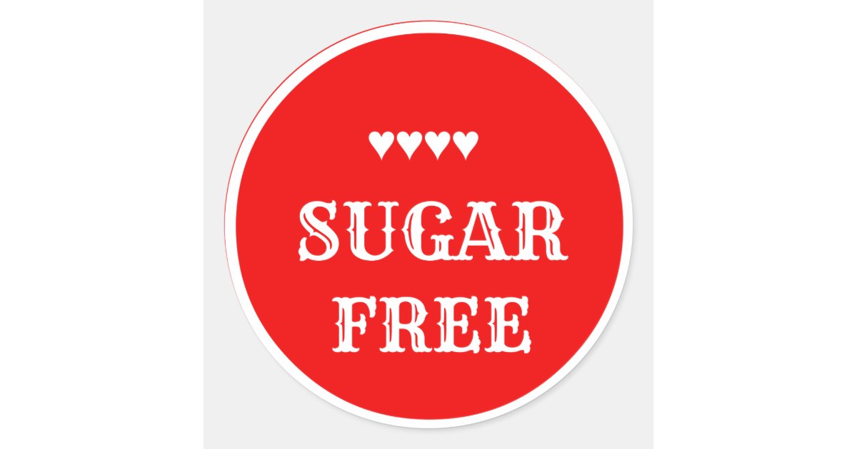 Sugar Free Sticker | Zazzle