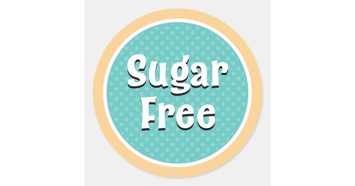 Sugar Free Sticker | Zazzle