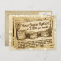 Sugar Ration, WWI Poster Postcard | Zazzle