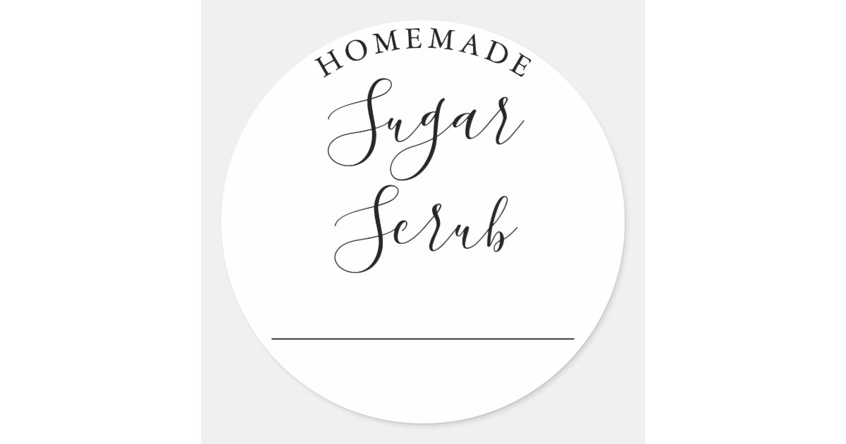 Sugar Scrub Label | Zazzle