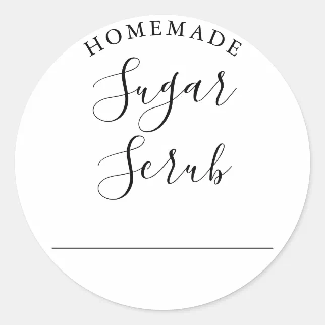 Sugar Scrub Label | Zazzle