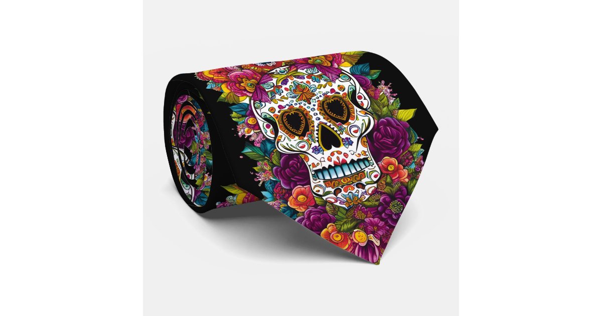 Sugar Skull Art - Mexico's Day of the Dead Neck Tie | Zazzle
