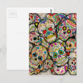 Sugar Skull Collage Postcard | Zazzle