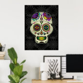 Sugar Skull - Day of the Dead Art poster | Zazzle