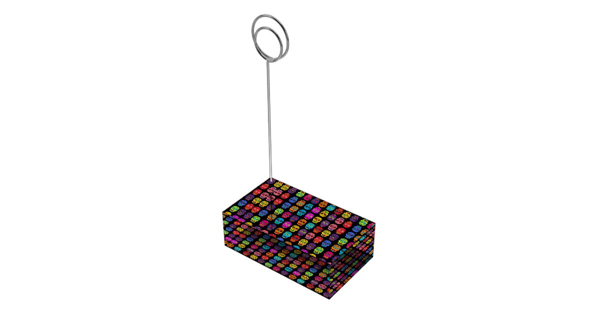 Sugar Skull Place Card Holder | Zazzle