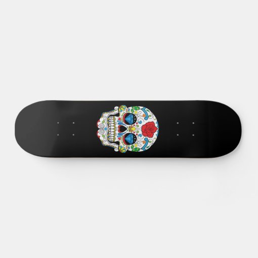 Sugar Skull Skateboard Zazzle