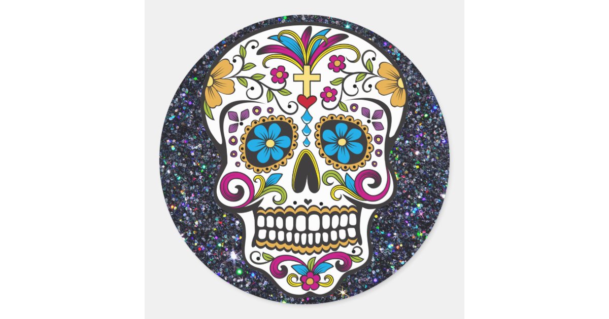 Sugar skull Sticker | Zazzle
