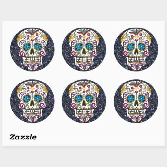 Sugar skull Sticker | Zazzle