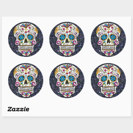 Sugar skull Sticker | Zazzle