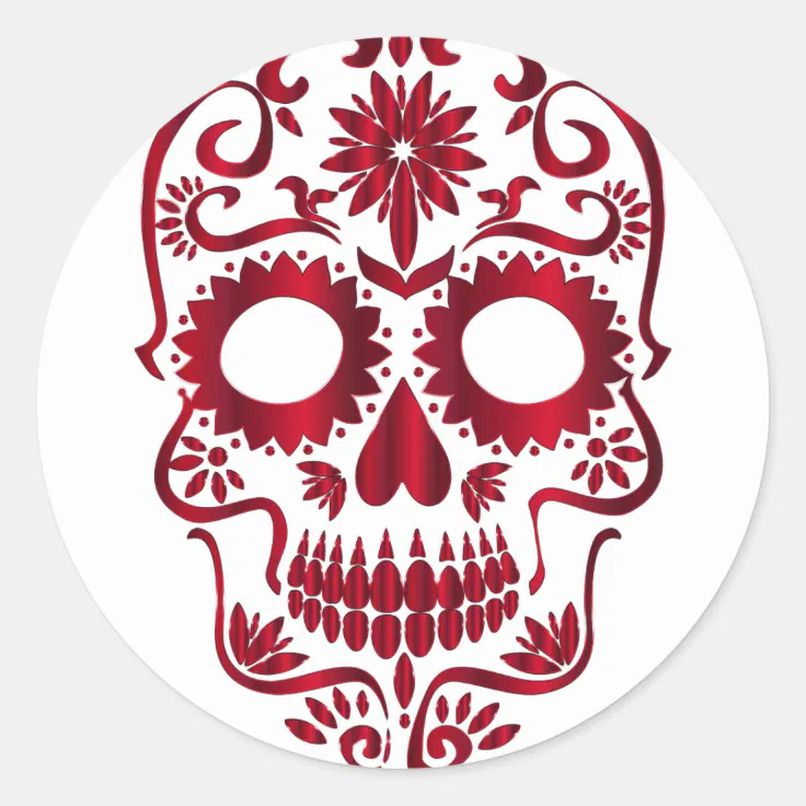 sugar skull stickers | Zazzle