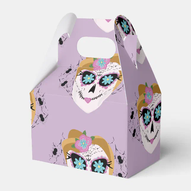 Sugar Skulls Dia De Los Muertos Favor Boxes | Zazzle