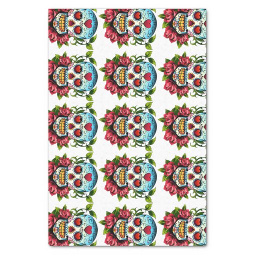 Sugar Skulls Tissue Paper | Zazzle