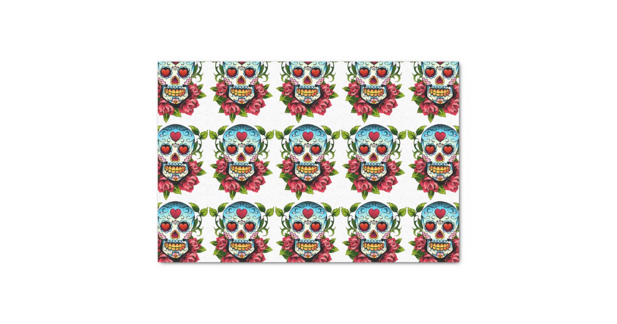 Sugar Skulls Tissue Paper | Zazzle