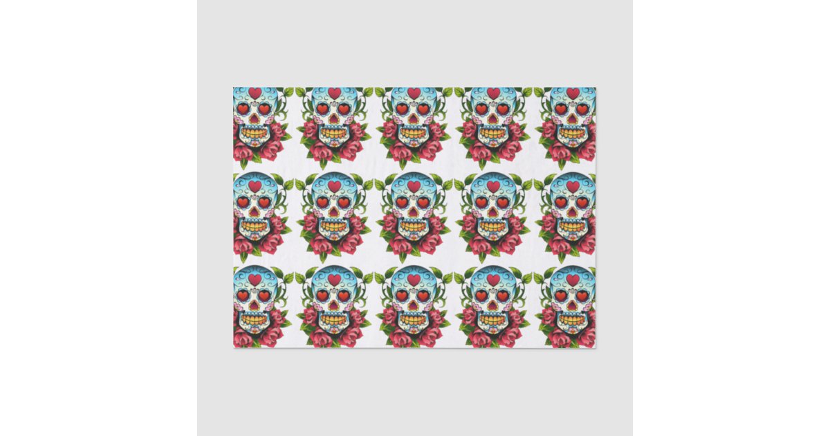 Sugar Skulls Tissue Paper | Zazzle