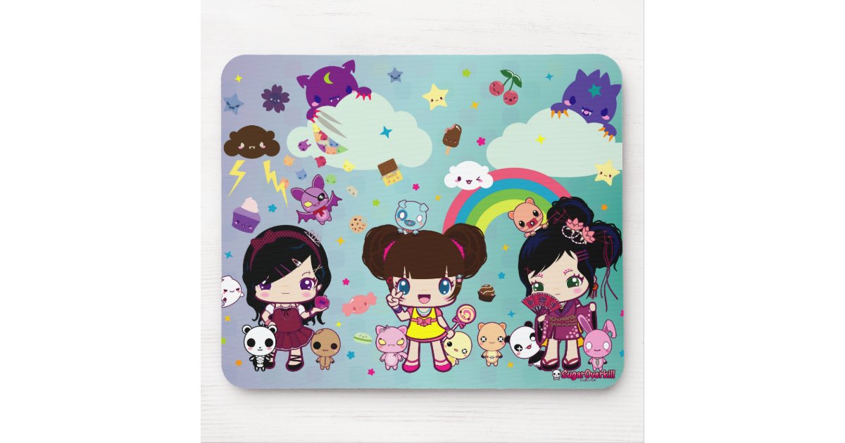 SugarOverkill Kawaii Harajuku Mouse Pad | Zazzle