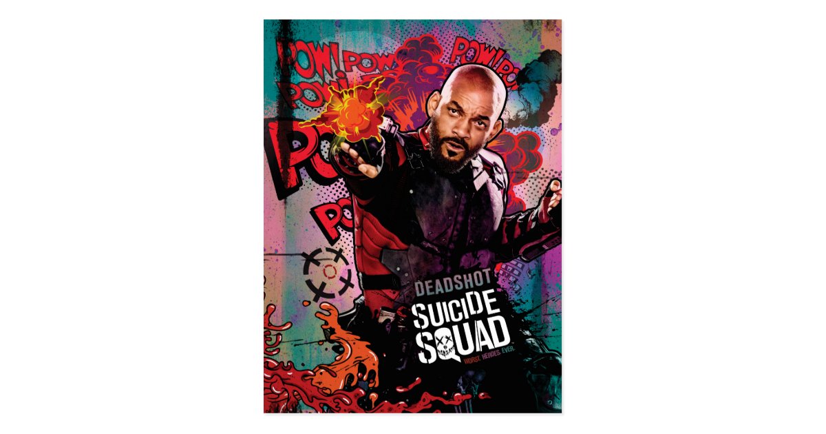 Suicide Squad | Deadshot Character Graffiti Postcard | Zazzle.com