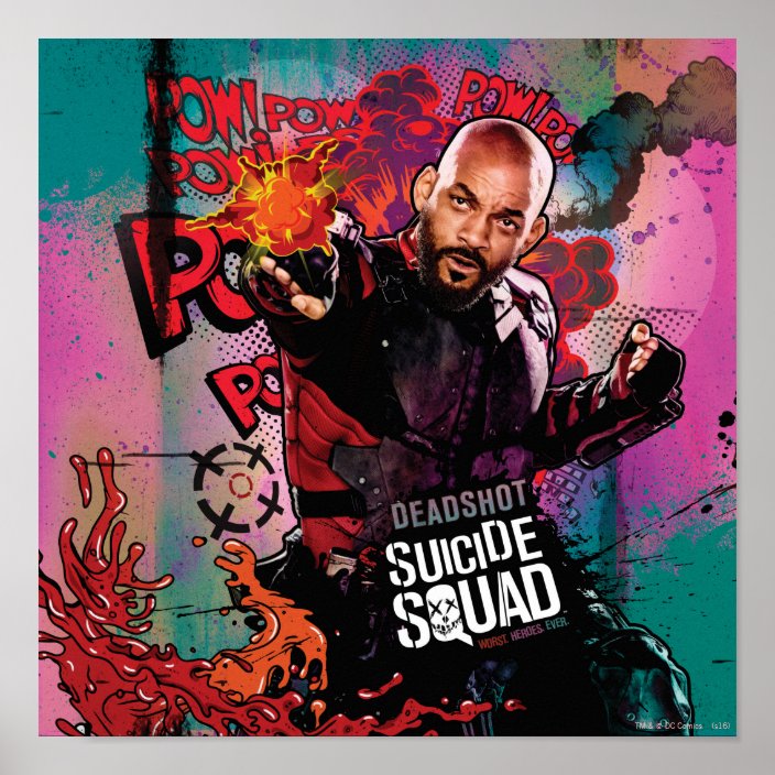 Suicide Squad | Deadshot Character Graffiti Poster | Zazzle.com