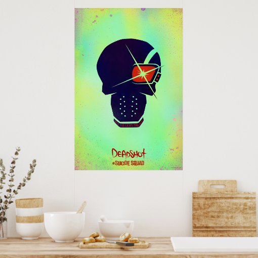 Suicide Squad | Deadshot Head Icon Poster | Zazzle