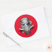 Suicide Squad | Deadshot Mask & Guns Tattoo Art Classic Round Sticker ...