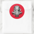 Suicide Squad | Deadshot Mask & Guns Tattoo Art Classic Round Sticker ...