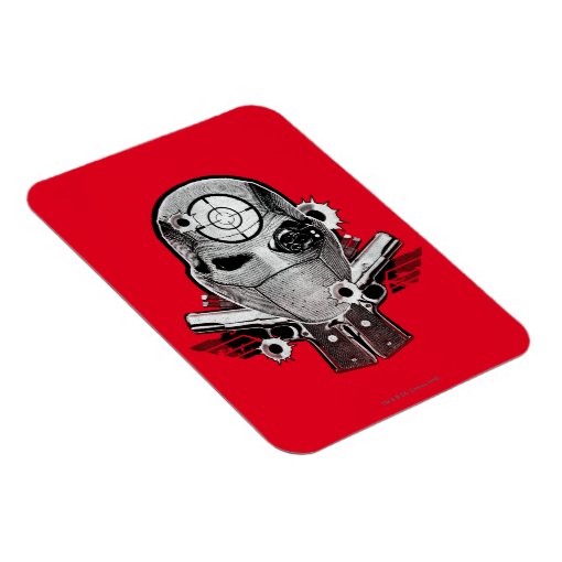 Suicide Squad | Deadshot Mask & Guns Tattoo Art Magnet | Zazzle