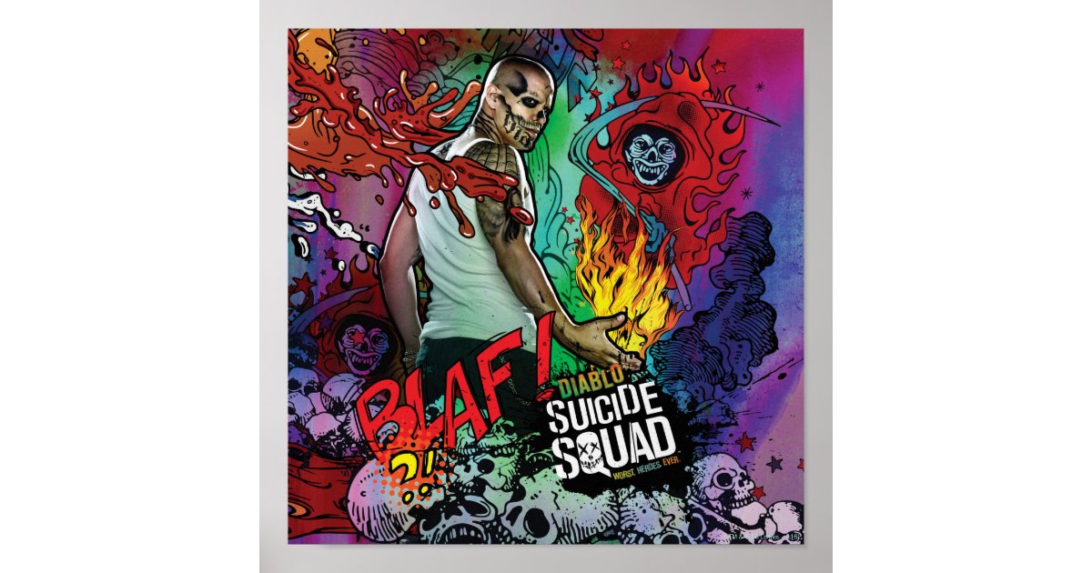 Suicide Squad | Diablo Character Graffiti Poster | Zazzle