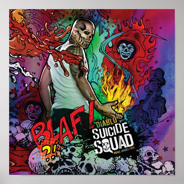 Suicide Squad | Diablo Character Graffiti Poster | Zazzle.com