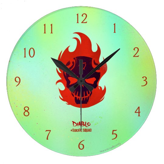 Suicide Squad | Diablo Head Icon Large Clock | Zazzle.com
