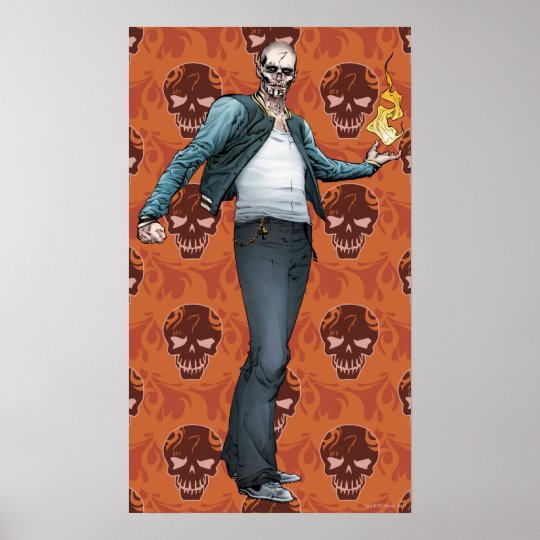 Suicide Squad | El Diablo Comic Book Art Poster | Zazzle.com