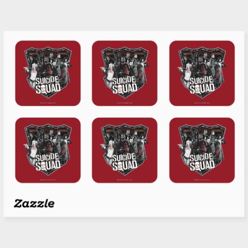 Suicide Squad | Group Badge Photo Square Sticker | Zazzle