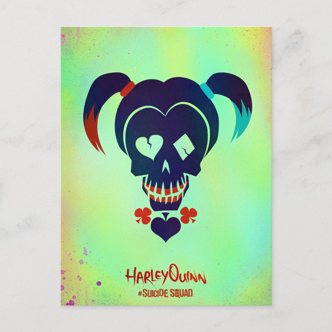 Suicide Squad | Harley Quinn Head Icon Postcard | Zazzle