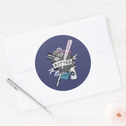 Suicide Squad | Harley Quinn "Rotten" Tattoo Art Classic Round Sticker ...