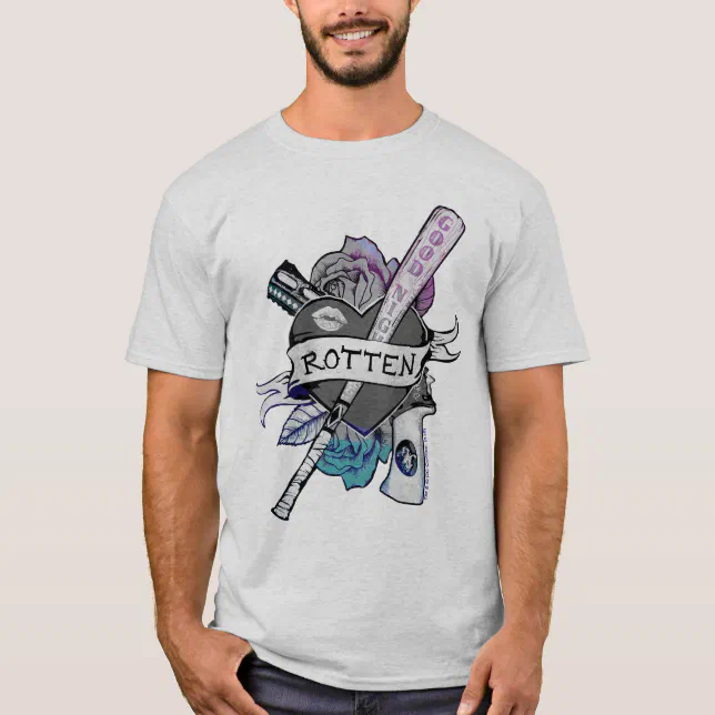 Suicide Squad | Harley Quinn "Rotten" Tattoo Art T-Shirt | Zazzle