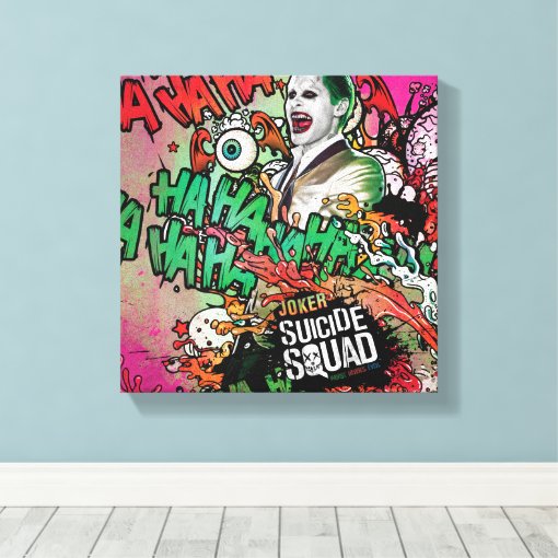 Suicide Squad | Joker Character Graffiti Canvas Print | Zazzle