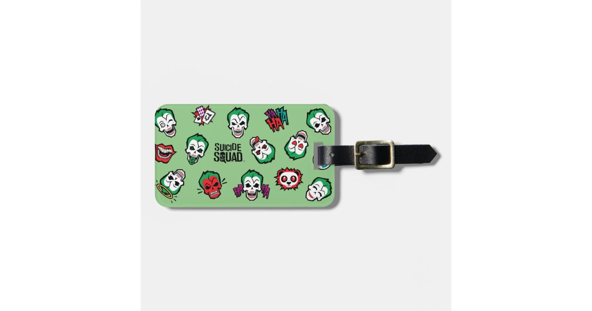 Suicide Squad | Joker Emoji Pattern Luggage Tag | Zazzle