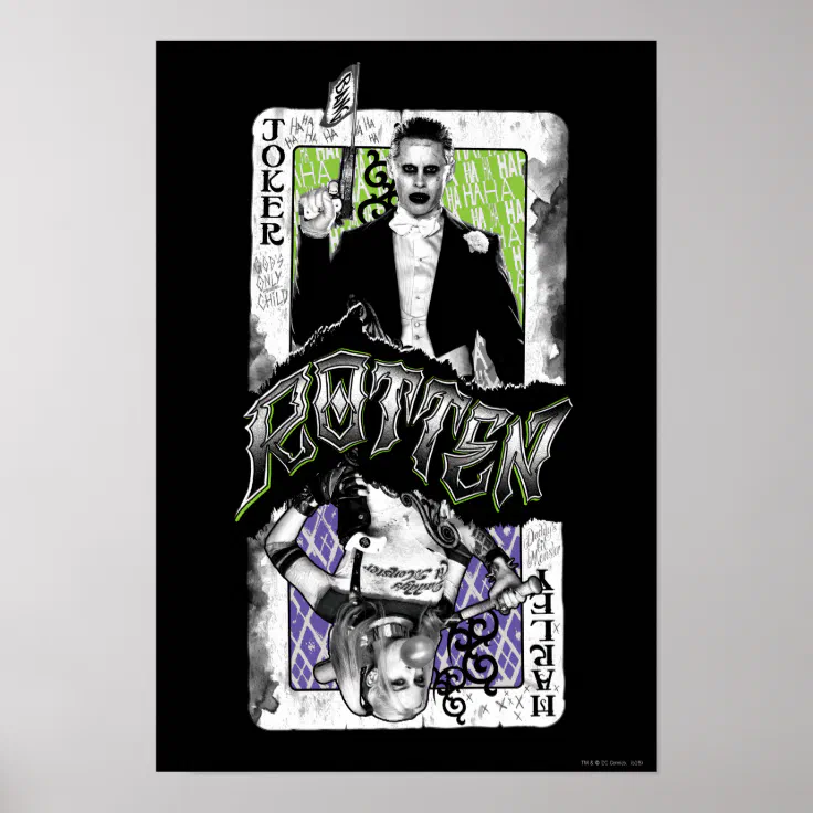 Suicide Squad | Joker & Harley Rotten Poster | Zazzle