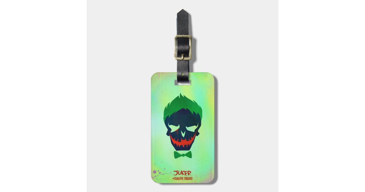 Suicide Squad | Joker Head Icon Luggage Tag | Zazzle