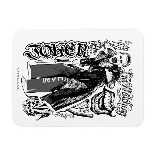 Suicide Squad | Joker Typography Photo Magnet | Zazzle