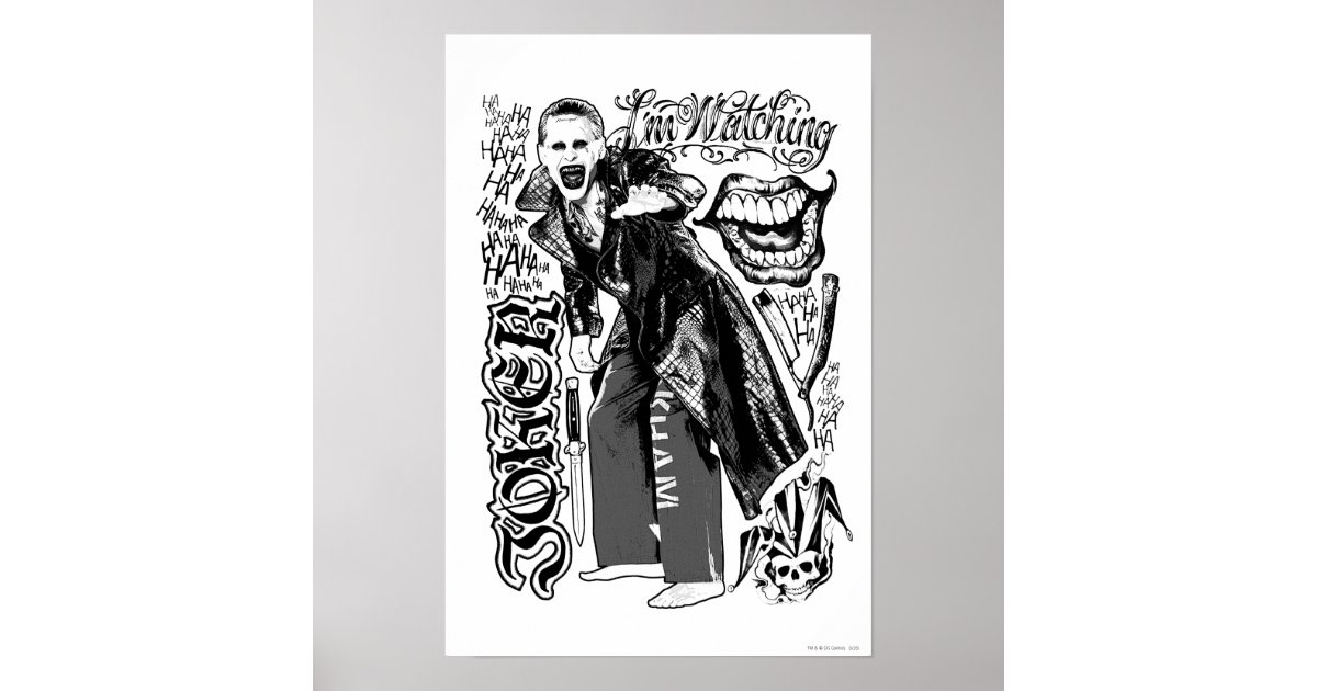 Suicide Squad | Joker Typography Photo Poster | Zazzle