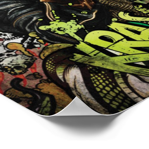 Suicide Squad | Killer Croc Character Graffiti Poster | Zazzle