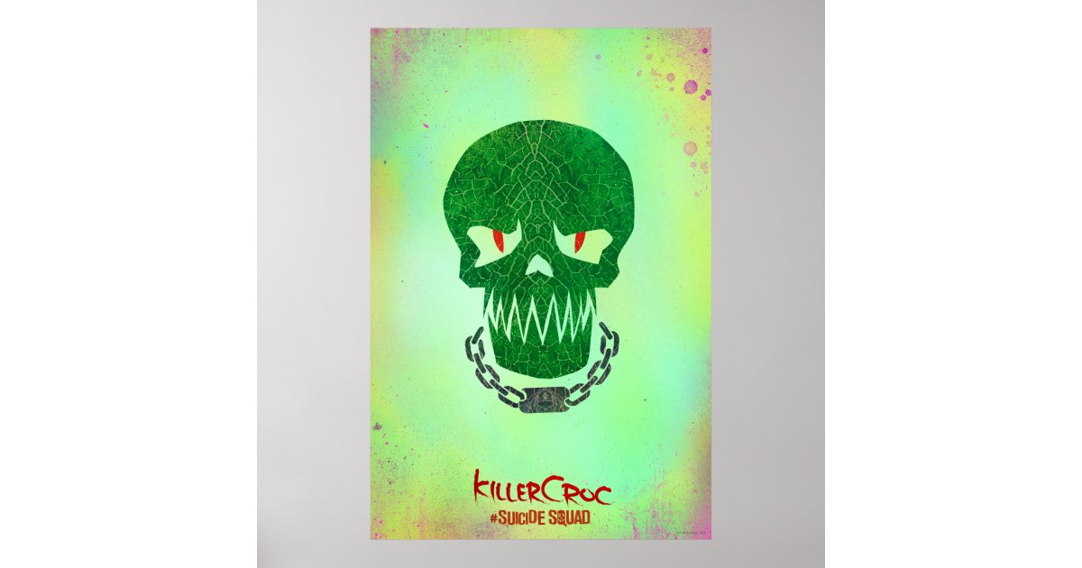 Suicide Squad | Killer Croc Head Icon Poster | Zazzle