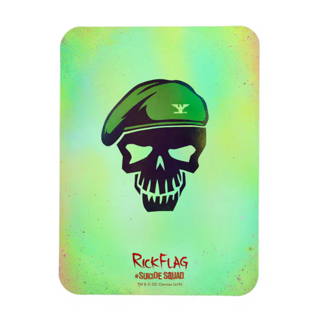 Suicide Squad | Rick Flag Head Icon Magnet | Zazzle