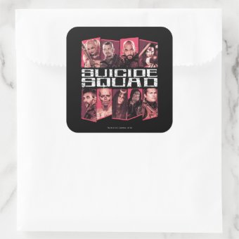 Suicide Squad | Task Force X Group Emblem Square Sticker | Zazzle