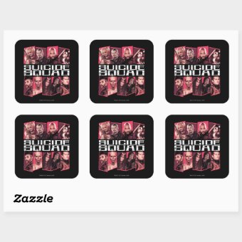 Suicide Squad | Task Force X Group Emblem Square Sticker | Zazzle