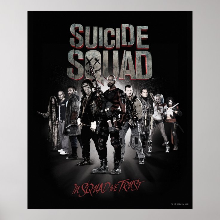 Suicide Squad |Task Force X Lineup Poster | Zazzle